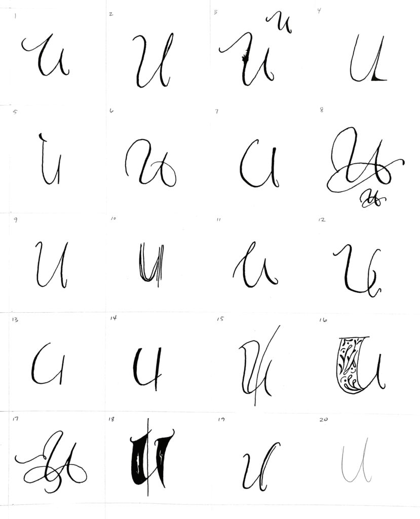 Letter U and Undivided Christmas﻿