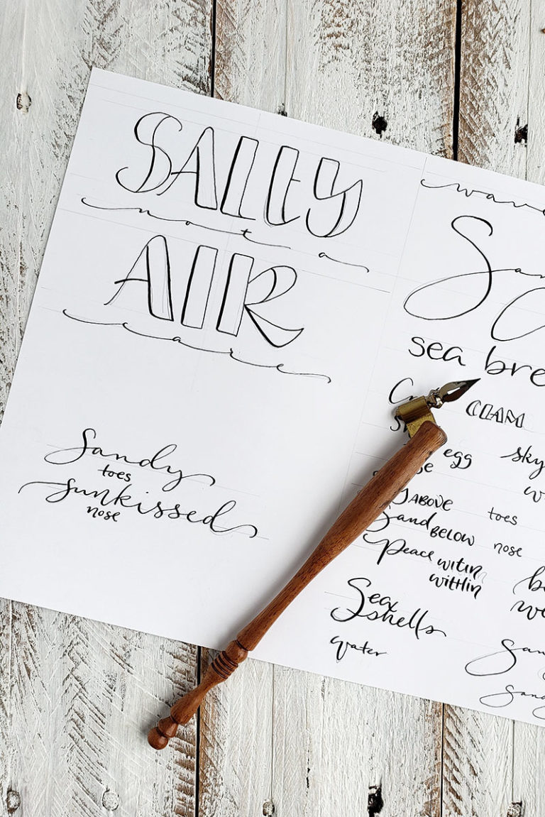 Beach Quote, Beach Words, Beach Background - The Painted Pen