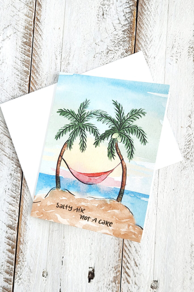 Palm Tree Card - The Painted Pen