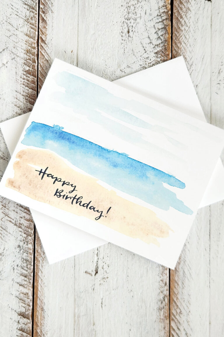 Beach Birthday Card - The Painted Pen